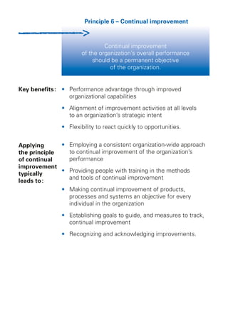 Iso 9000 principles | PDF