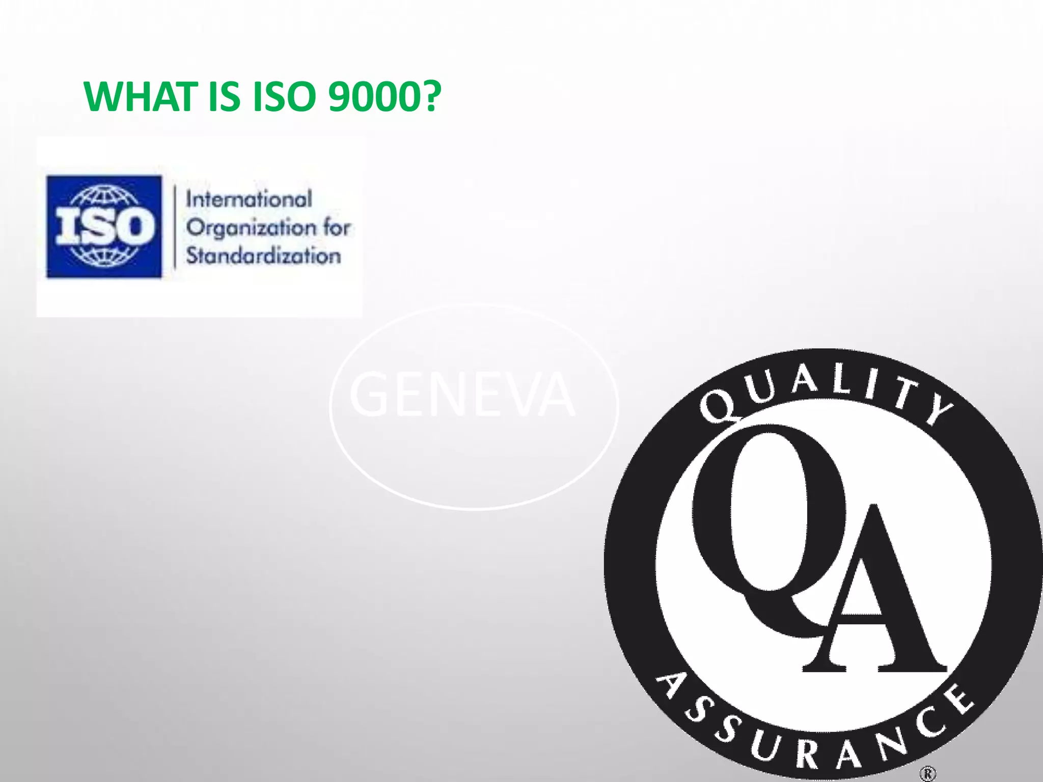 Iso 9000 series | PDF