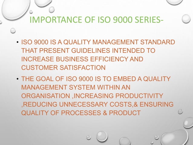 Iso 9000 series | PDF