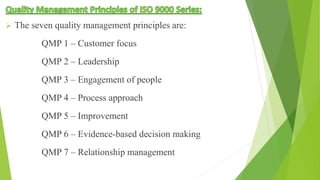 Iso 9000 series ppt | PPTX