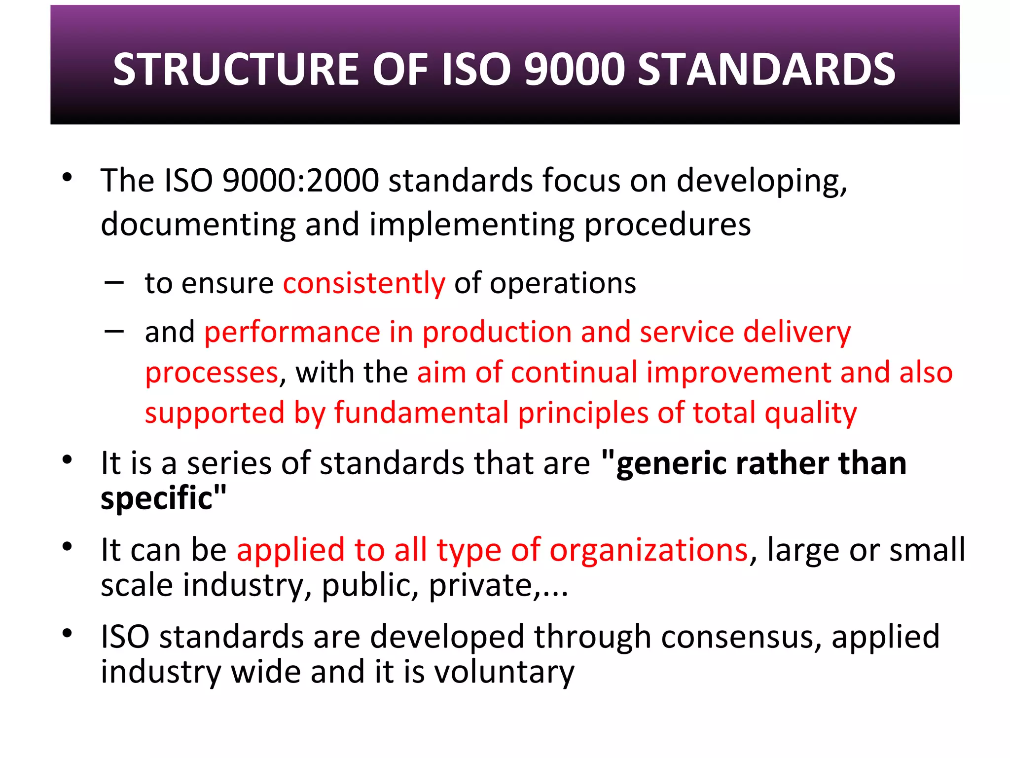 ISO 9000 standards | PPT