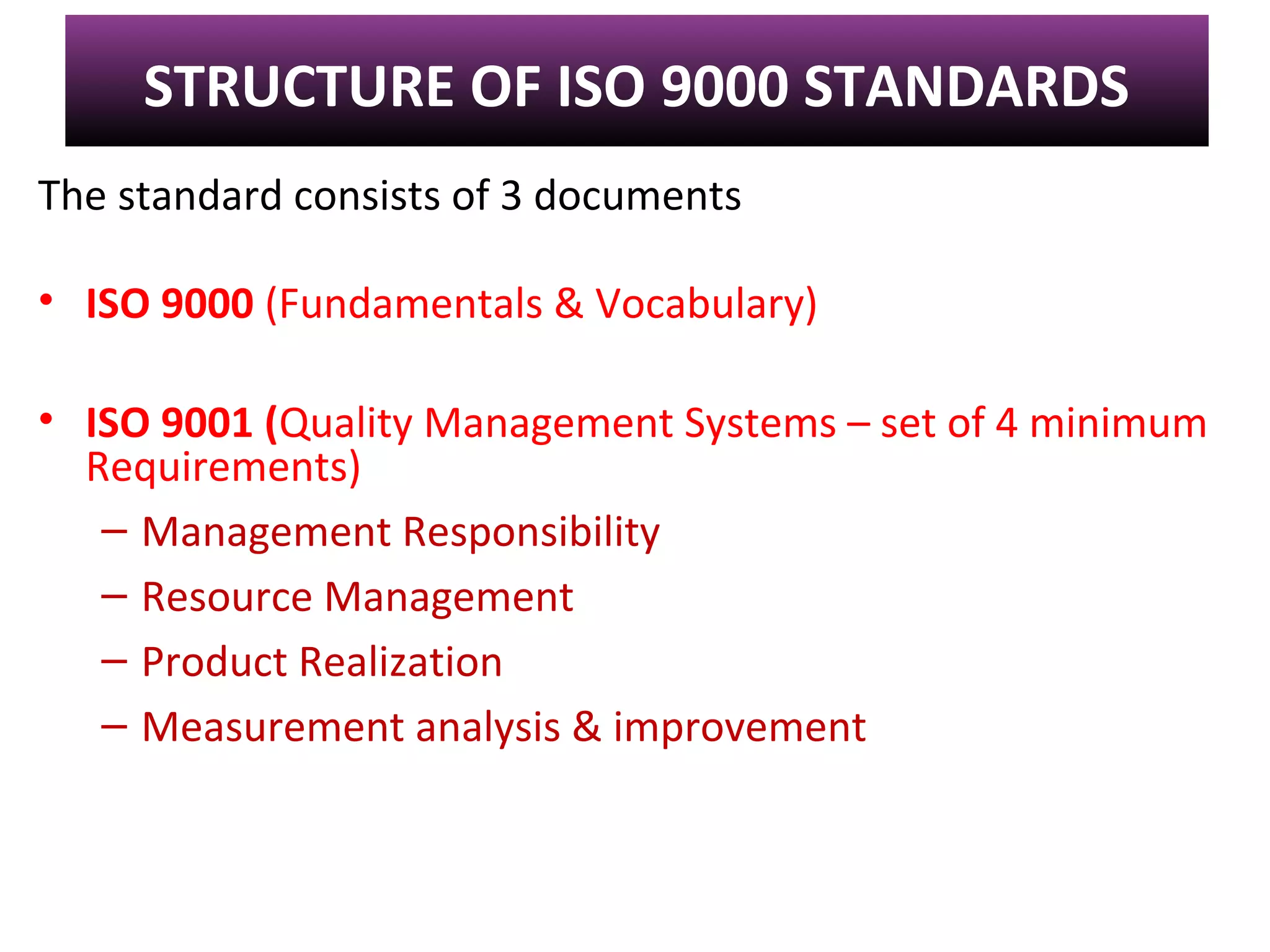 ISO 9000 standards | PPT