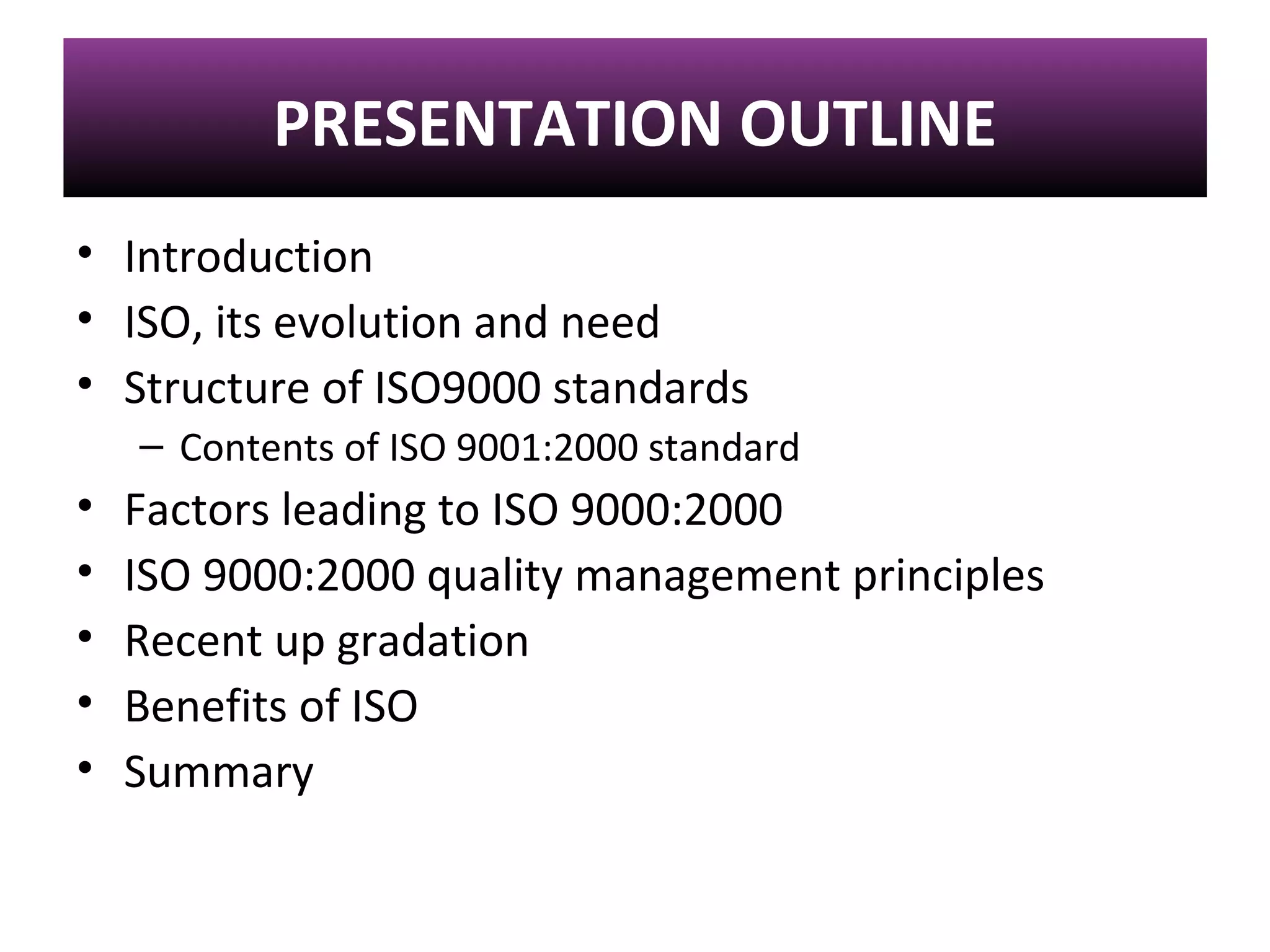 ISO 9000 standards | PPT