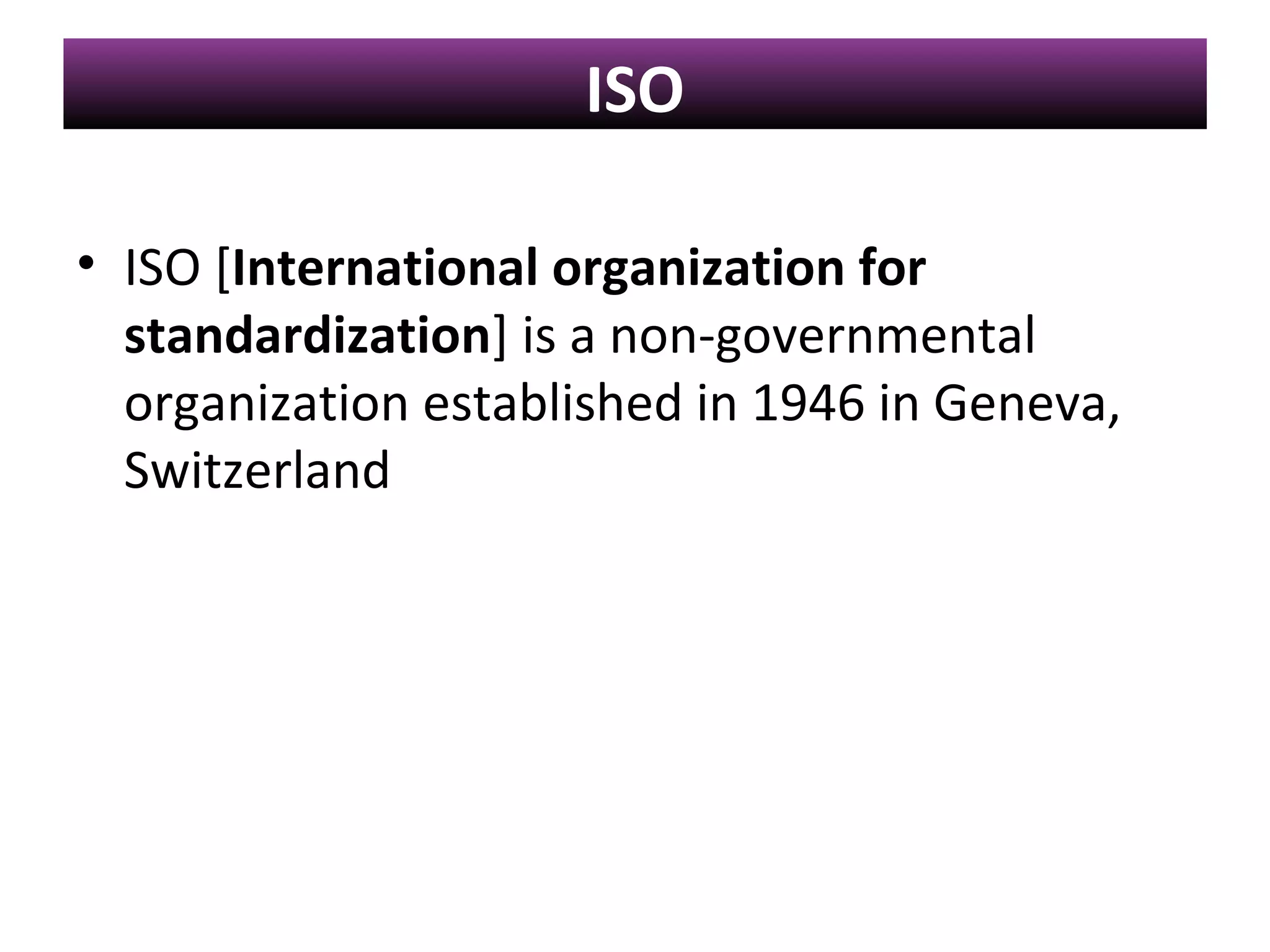 ISO 9000 standards | PPT