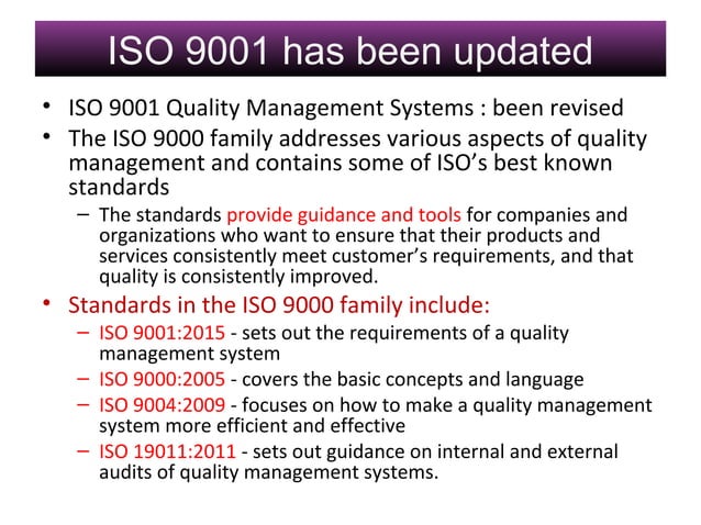 ISO 9000 standards | PPT