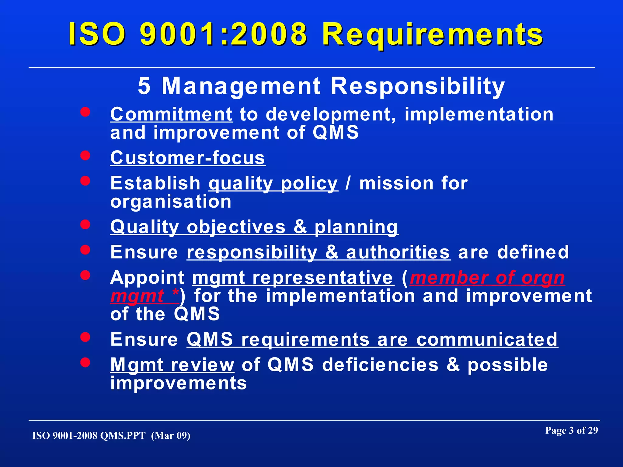 Iso 9001 2008 qms | PPT