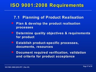 Iso 9001 2008 qms | PPT