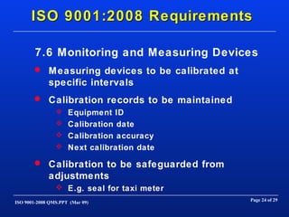 Iso 9001 2008 qms | PPT