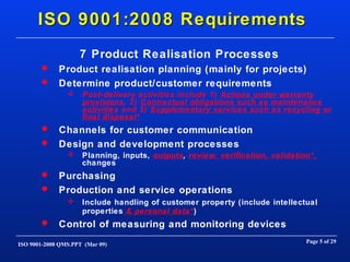 Iso 9001 2008 qms | PPT