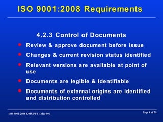 Iso 9001 2008 qms | PPT