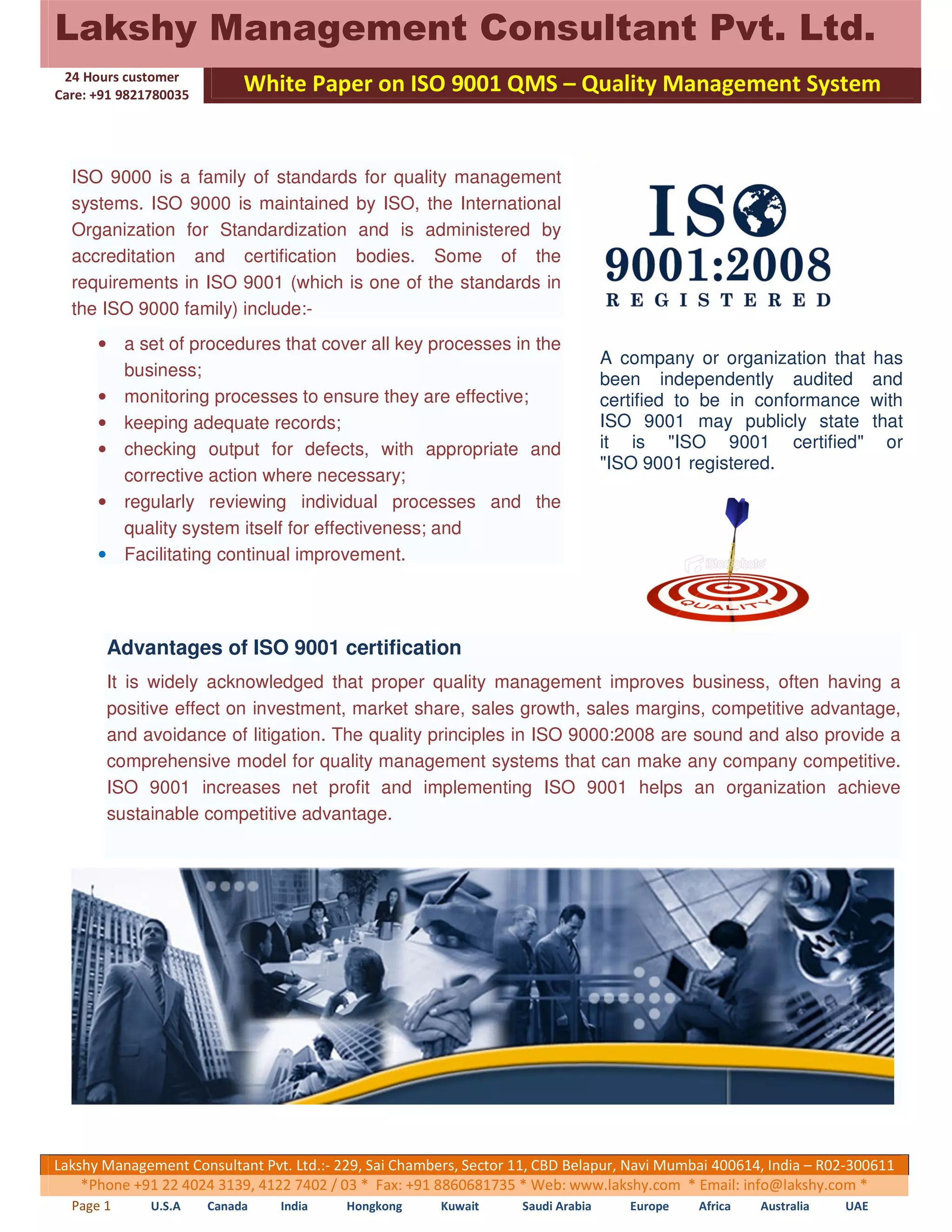 Iso 9001 2008 QMS white paper | PDF