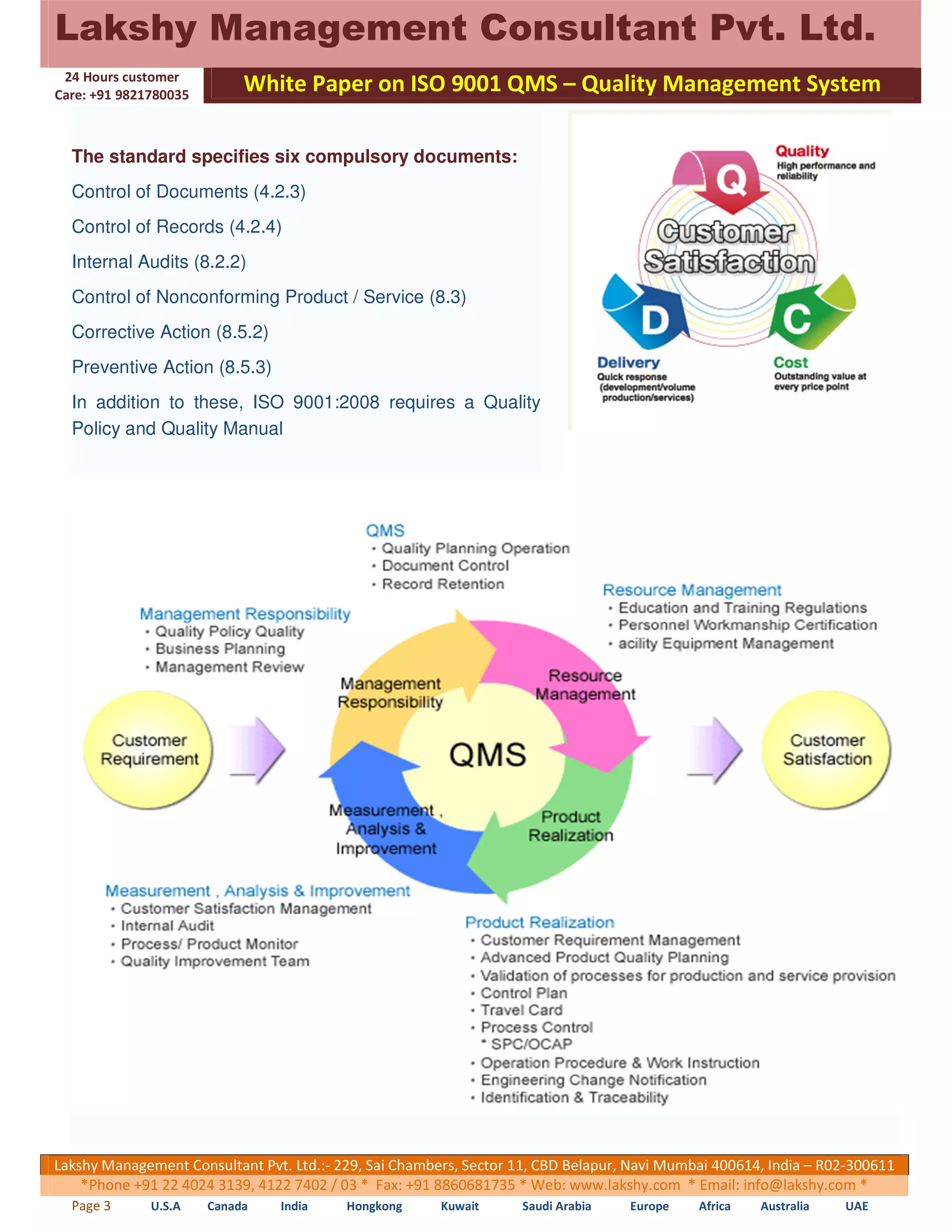 Iso 9001 2008 QMS white paper | PDF | Business Operations | Business