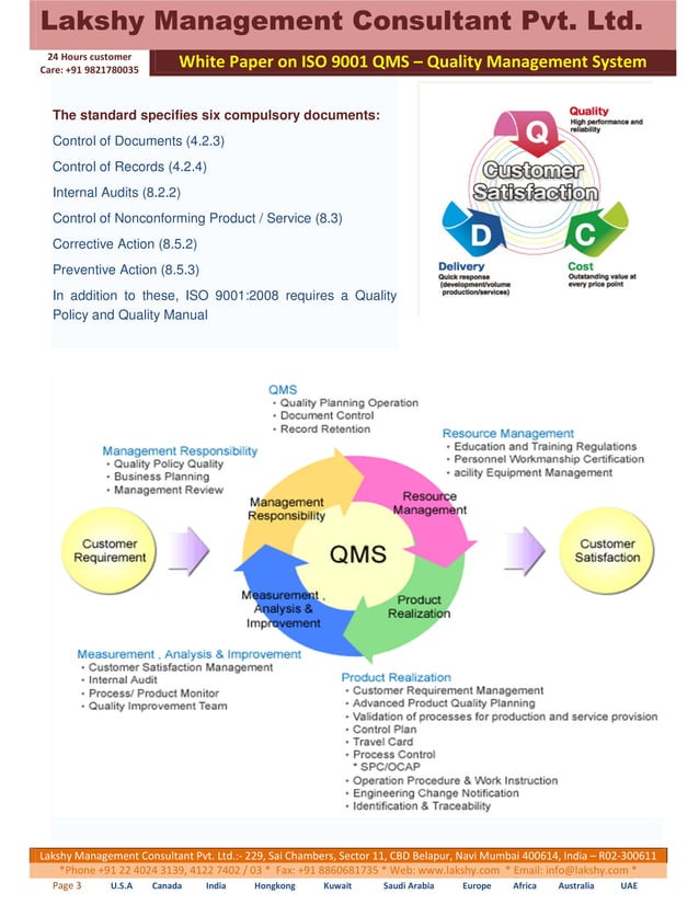 Iso 9001 2008 QMS white paper | PDF | Business Operations | Business