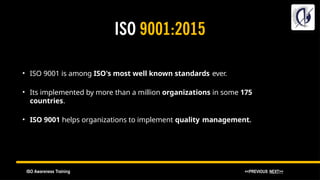 ISO 9001-2015 quality management system presentation | PPTX