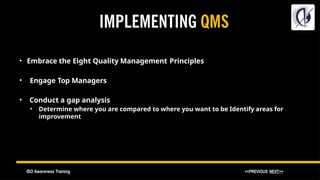 ISO 9001-2015 quality management system presentation | PPTX