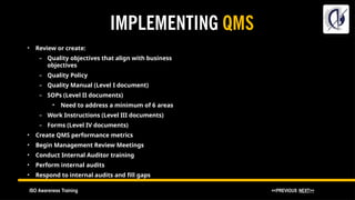 ISO 9001-2015 quality management system presentation | PPTX
