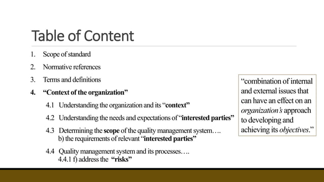 A brief Introduction to ISO 9001 2015-Quality Management System | PPTX