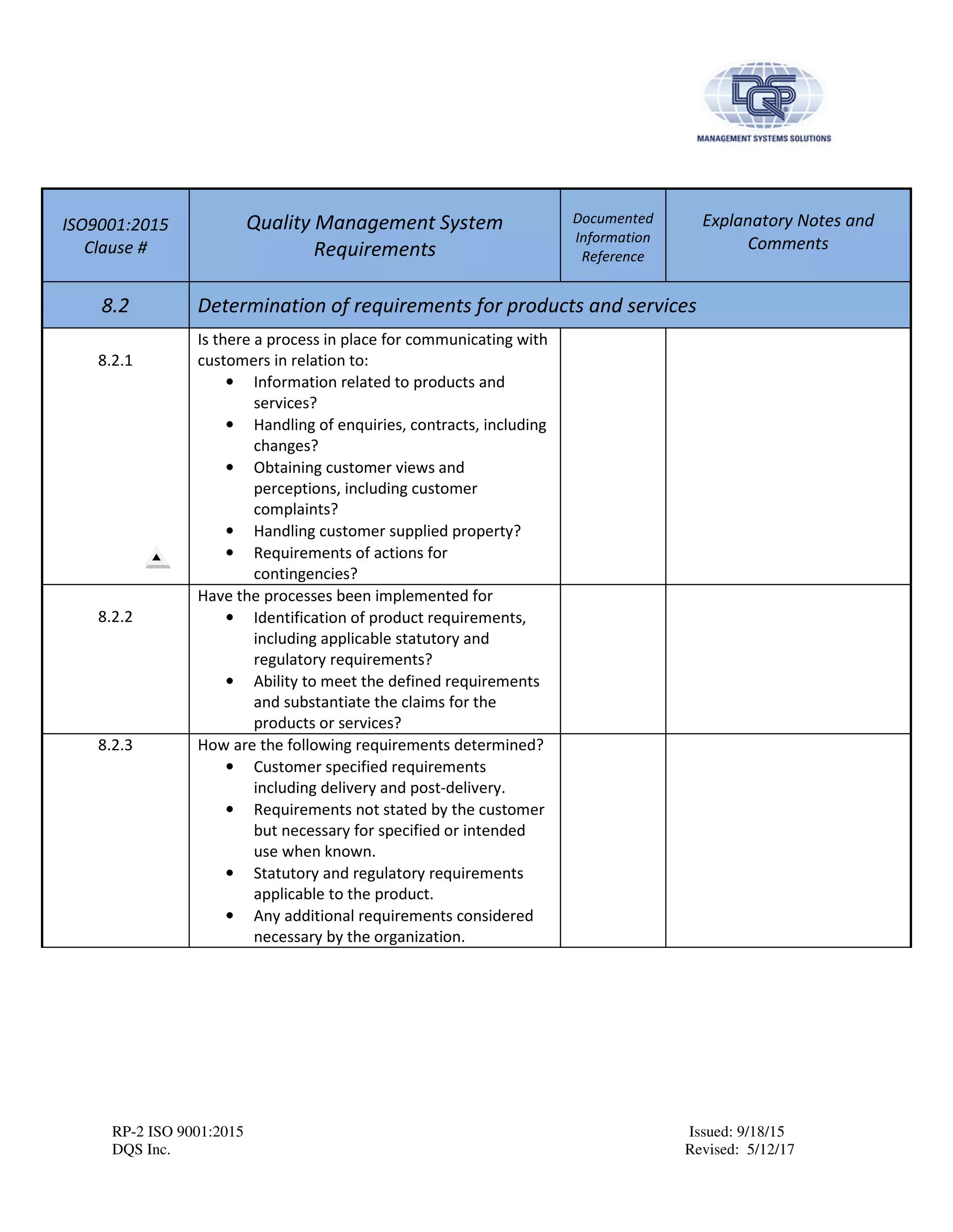 Iso 9001 2015 checklist | PDF