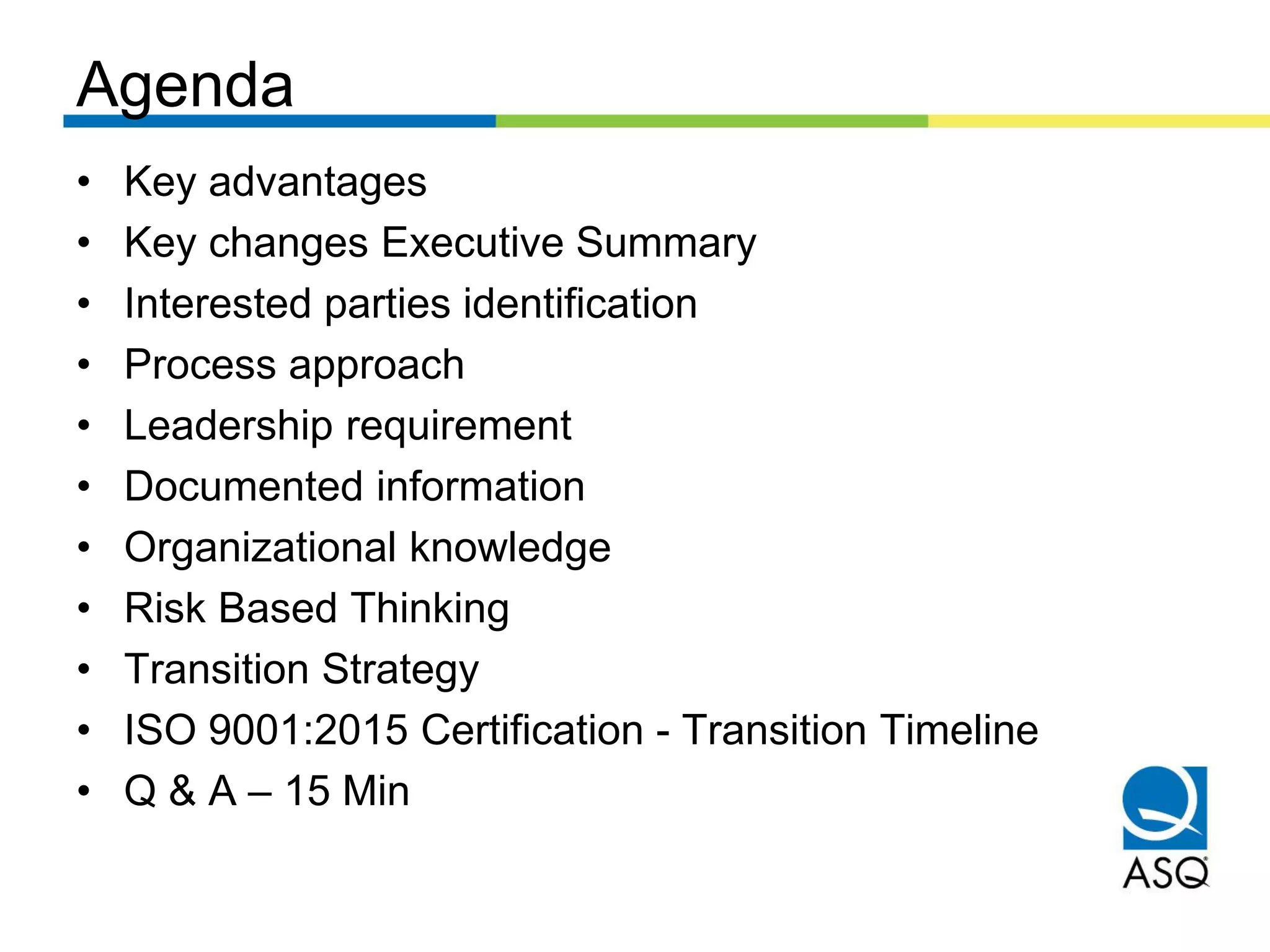 ISO 9001 2015 Overview presentation | PDF