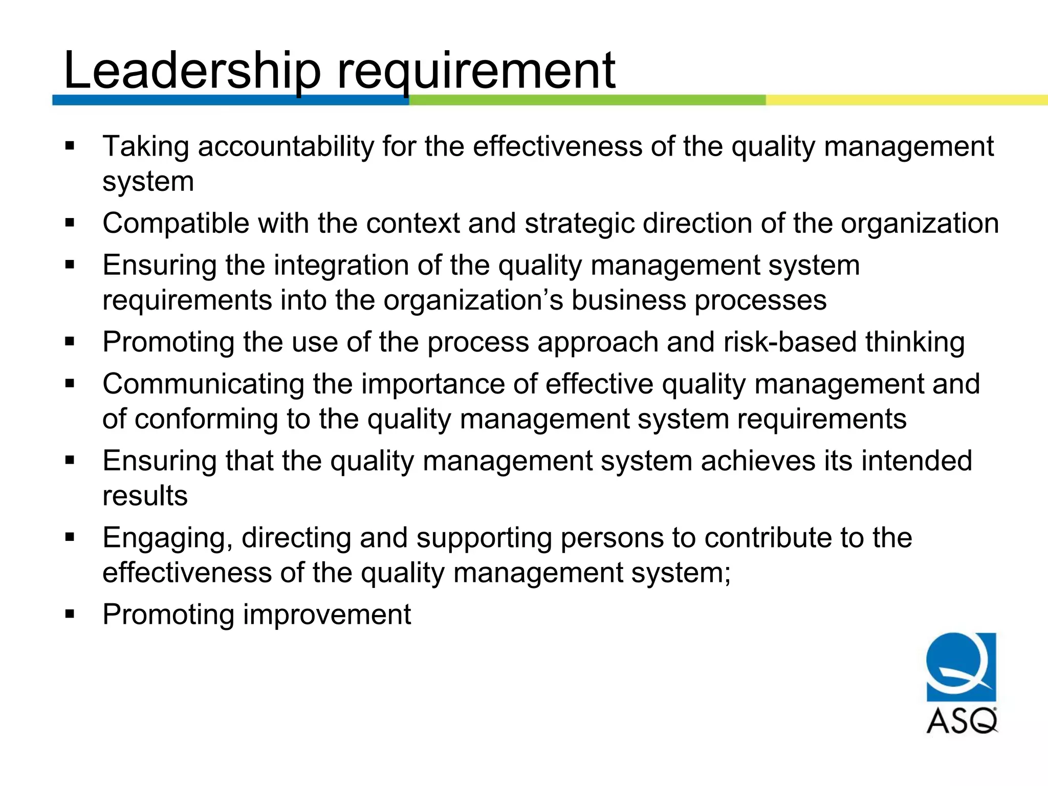 ISO 9001 2015 Overview presentation | PDF