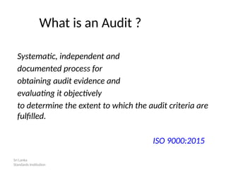 ISO 9001-Internal Audit-presentation to get the details | PPTX