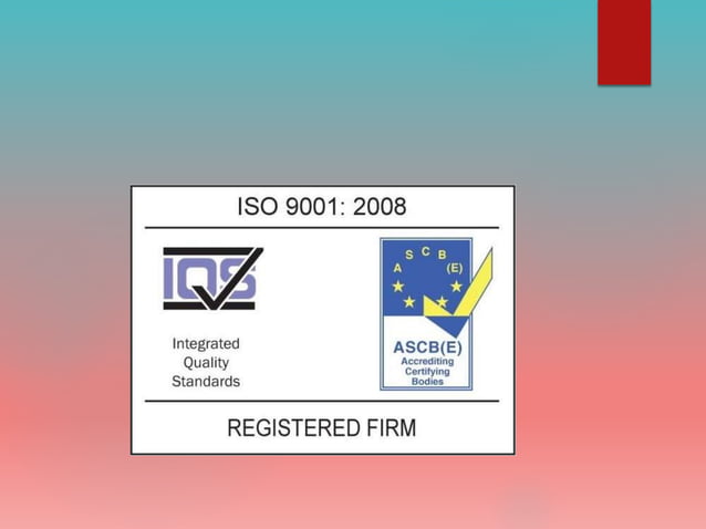 Iso 90012008 Certification Of Abms Open University Ppt