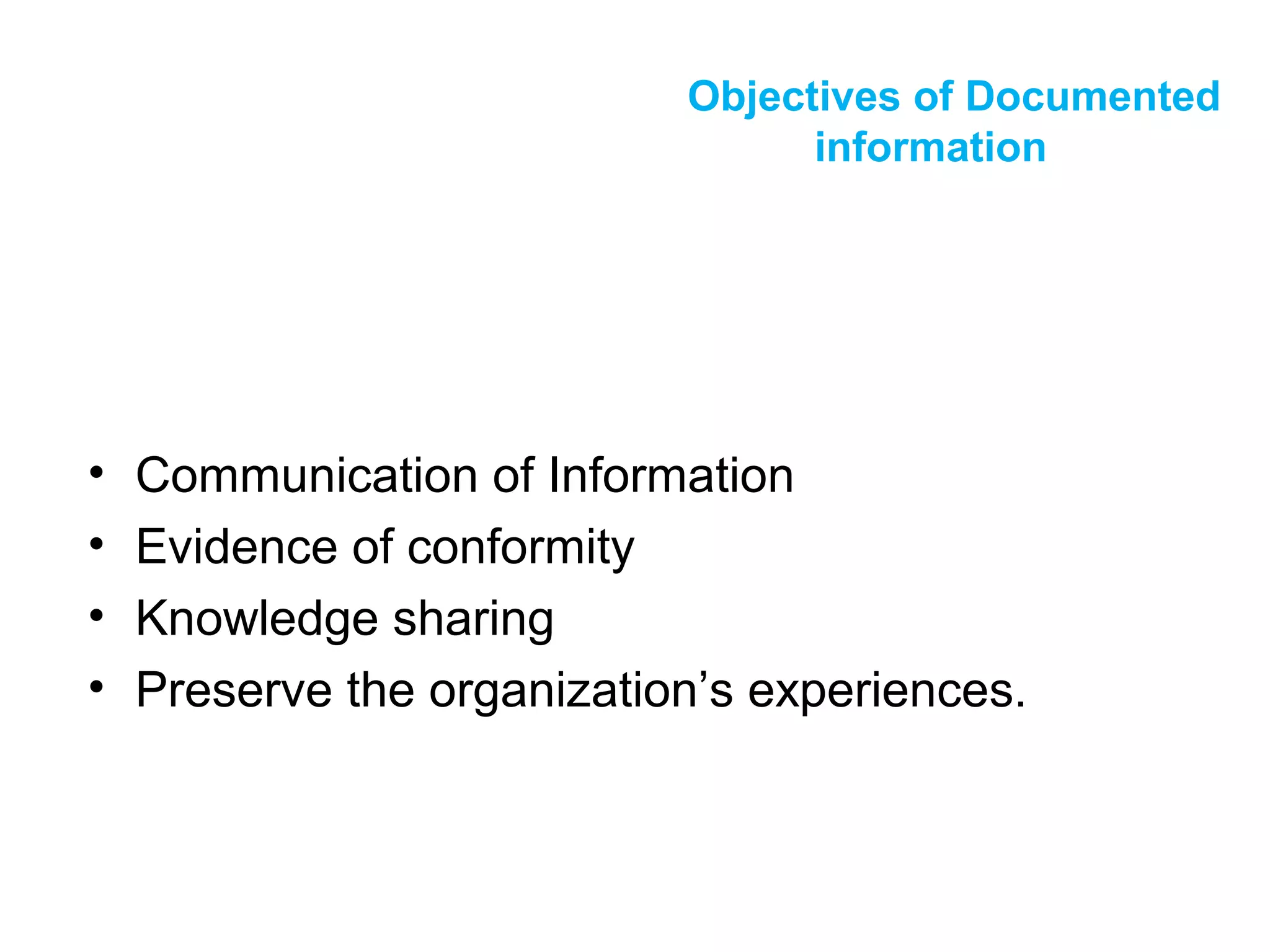 Iso 9001 2015 documented information guidlines | PPT