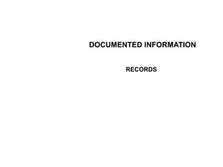 Iso 9001 2015 documented information guidlines | PPT