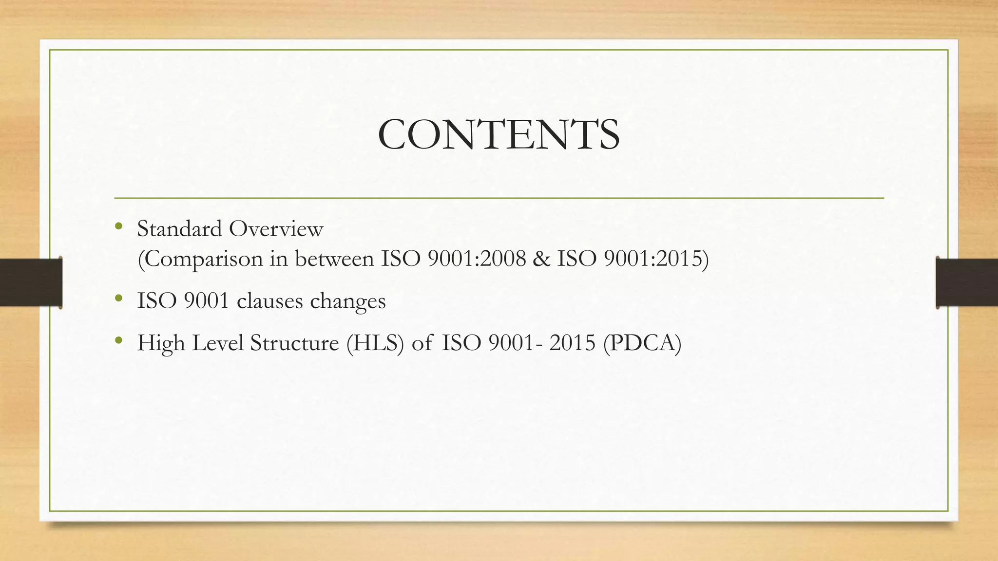 ISO 9001:2015 General Briefing | PPTX