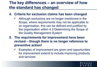 ISO 9001 2015 highlight of changes | PPT