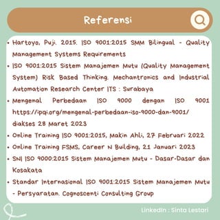 ISO 9001:2015 Quality Management System Versi Indonesia | PDF