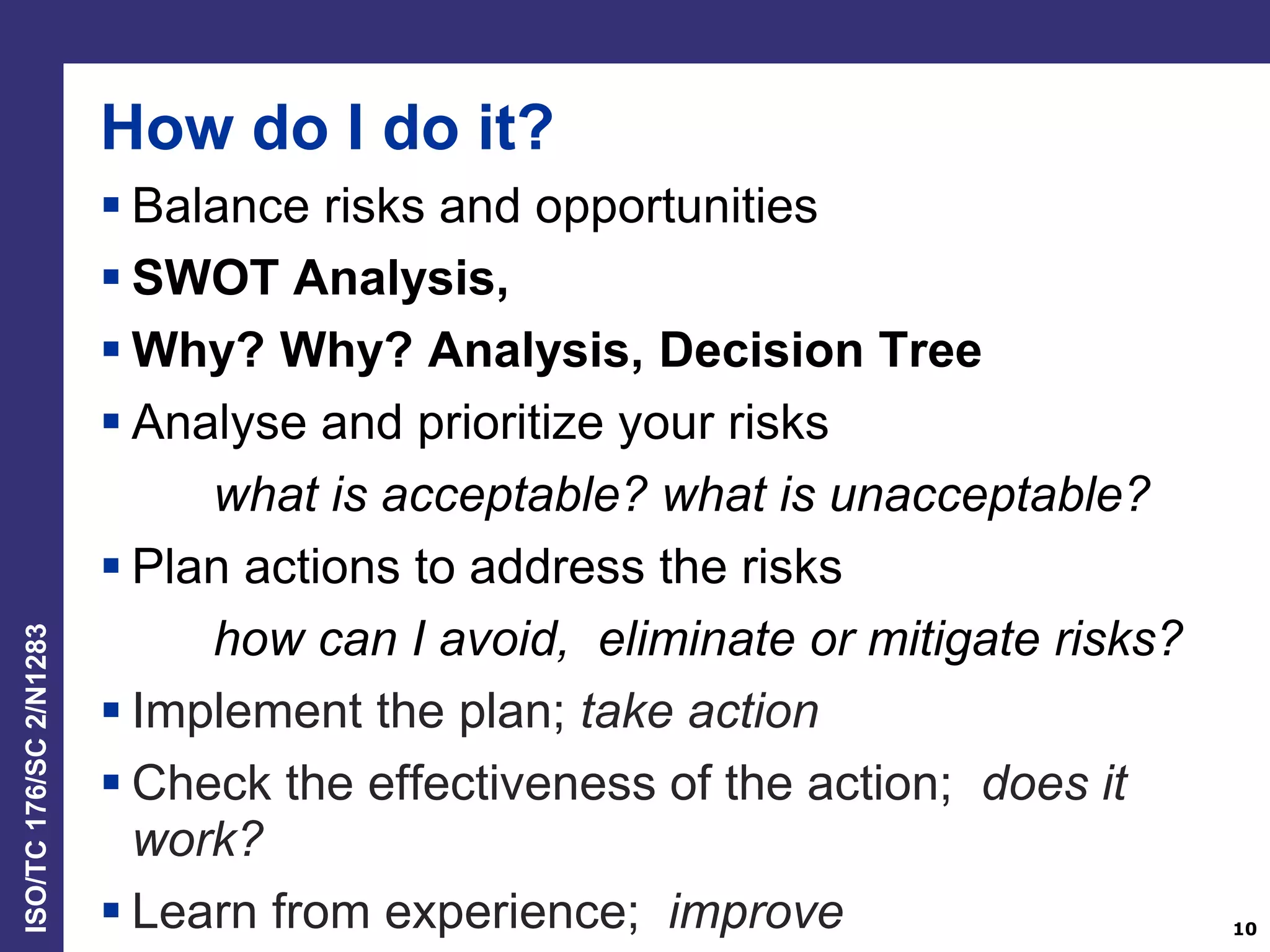 Iso9001 2015 risk_based_thinking | PPTX