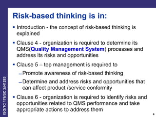 Iso9001 2015 risk_based_thinking | PPTX
