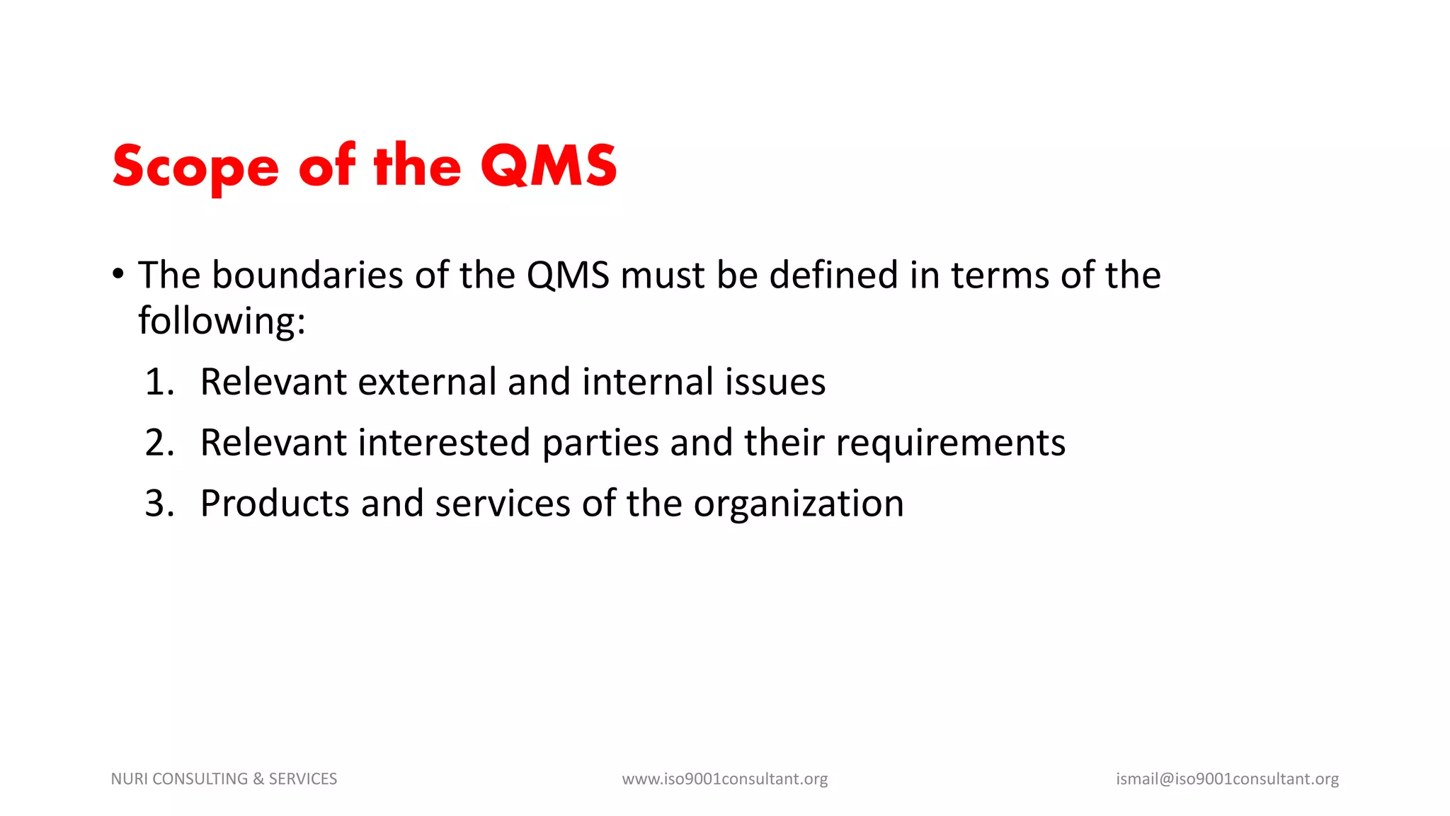 Introduction to 9001 2015 | PPTX