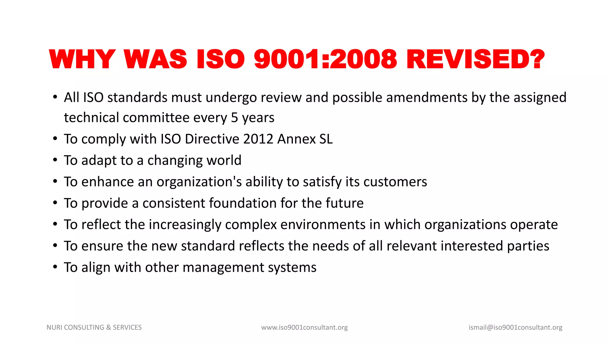 Introduction to 9001 2015 | PPTX