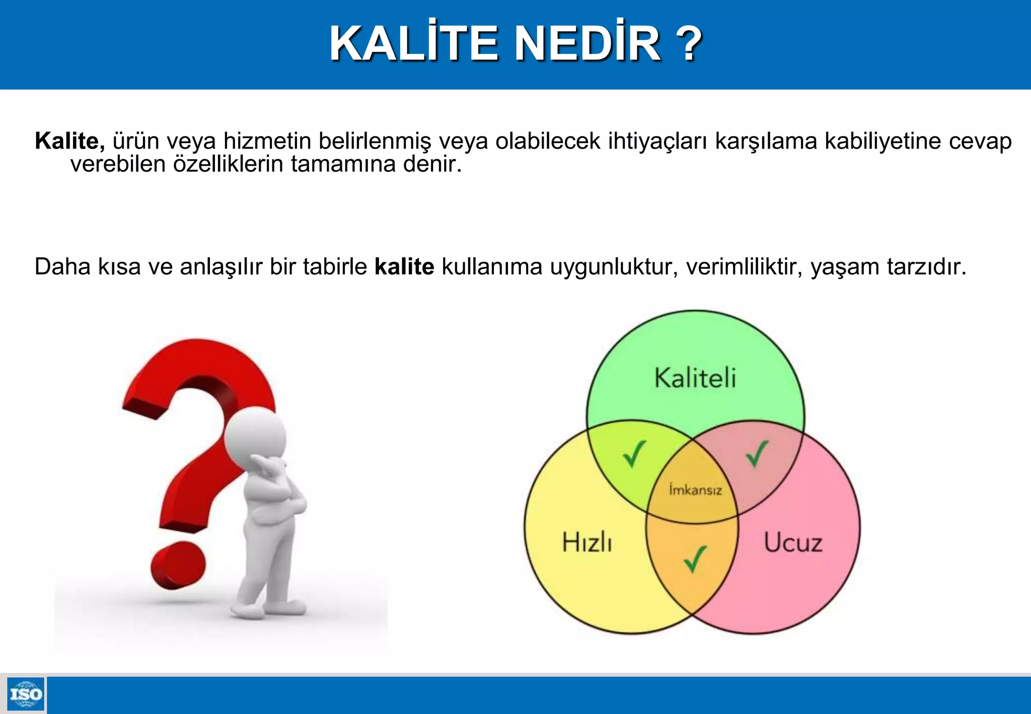 ISO 9001:20015 Kalite Yönetim Sistemi | PPT