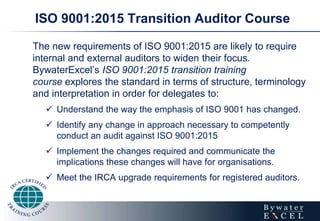 Are you prepared to transition to ISO 9001:2015? | PPT