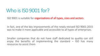 ISO 9001 introduction, basic concepts and requirements, clause by ...