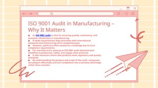 ISO 9001 Audit in Manufacturing: Challenges and Solutions | PPTX