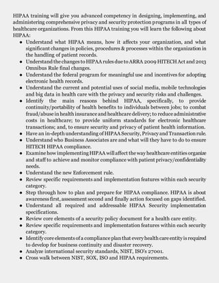 HIPAA | HIPAA Training | DOCX