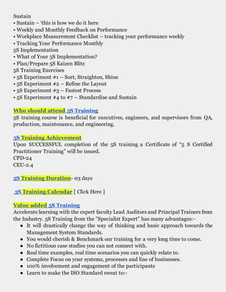 5S | 5S Training | DOCX