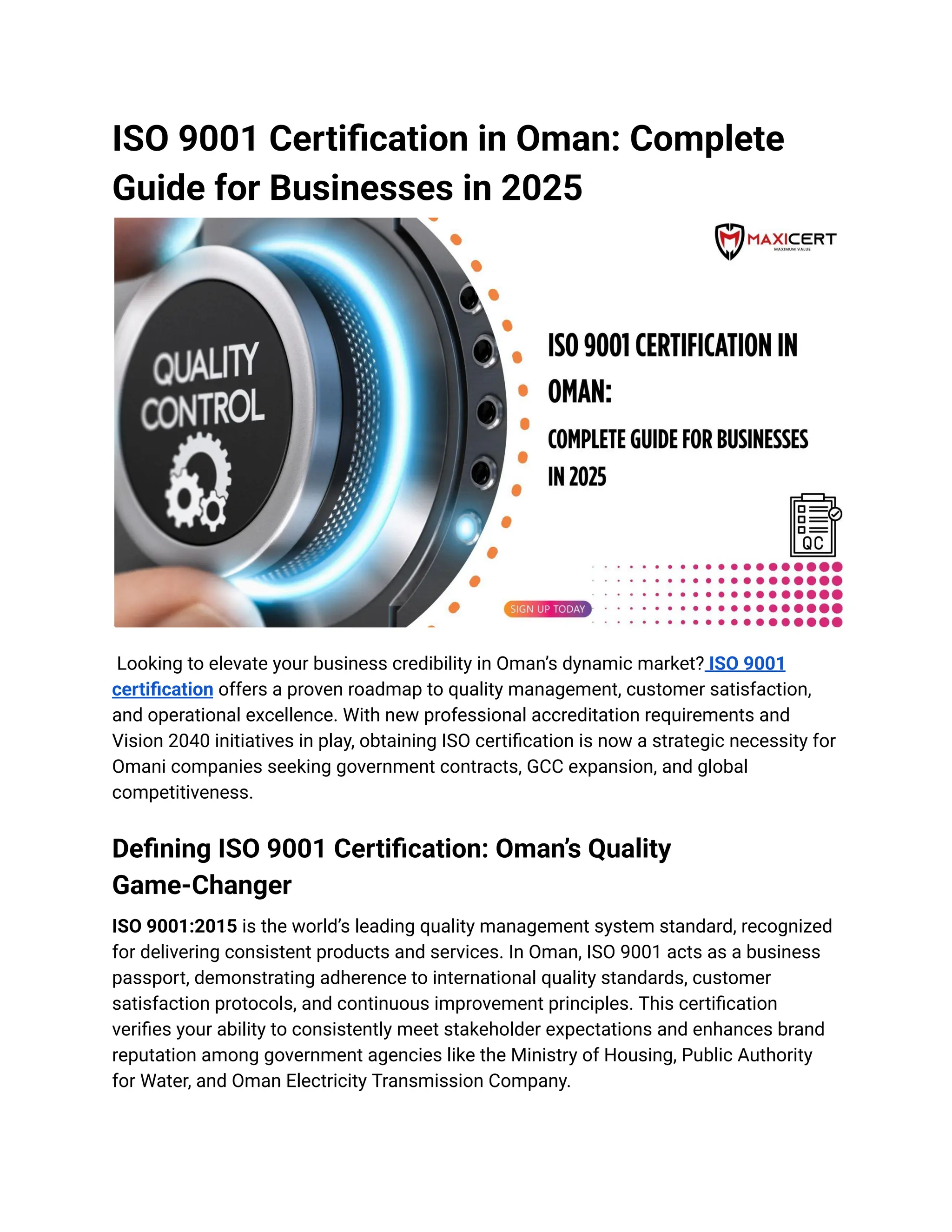 ISO 9001 Certification in Oman Complete Guide for Businesses in 2025.pdf