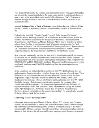 Iso 9001 examples | DOC