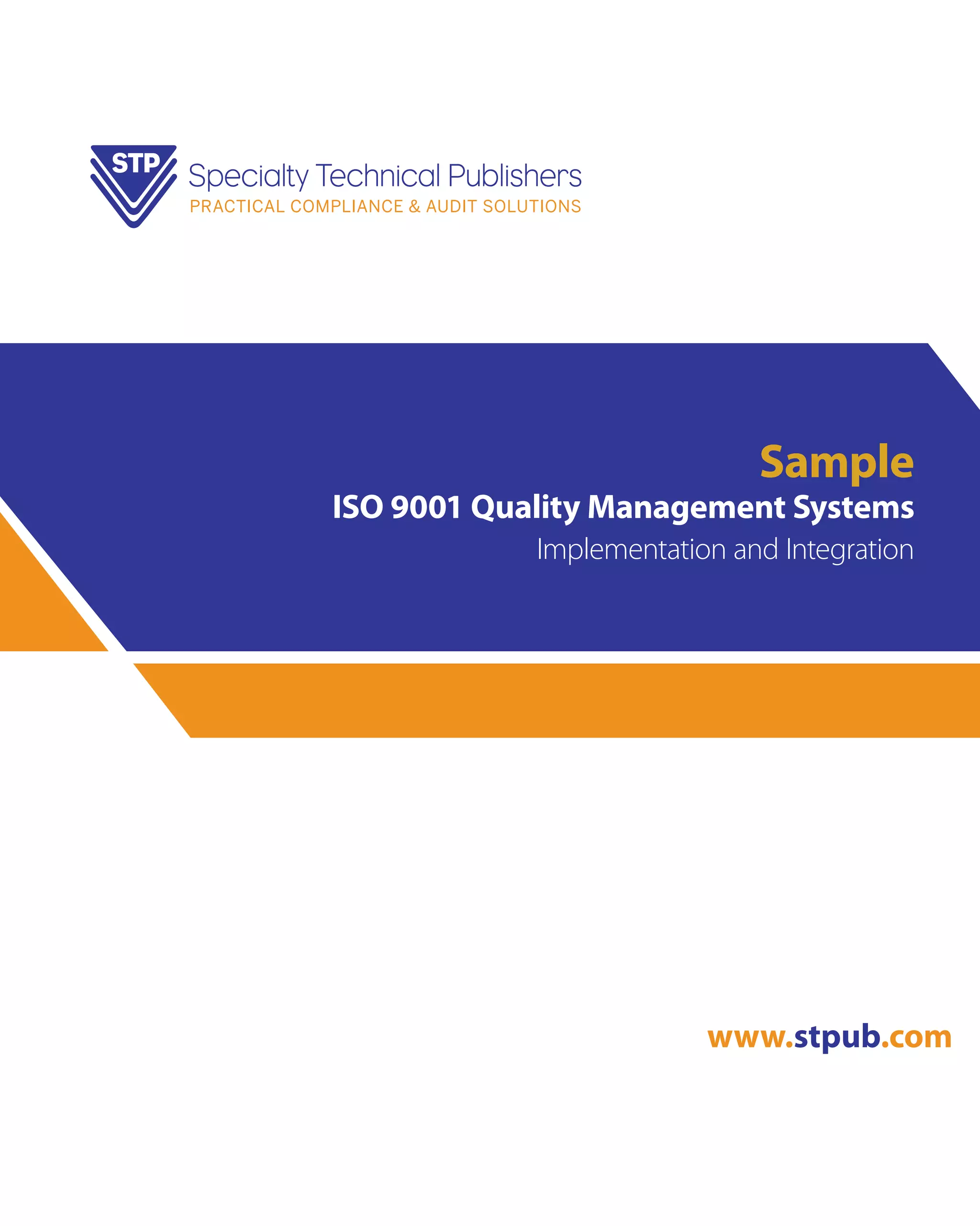 ISO 9001 Quality Management Systems: Implementation and Integration | PDF