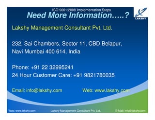 Iso 9001 implementation methodology | PDF