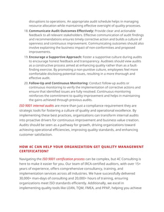 ISO 9001 INTERNAL AUDITS: BEST PRACTICES FOR EFFECTIVE QUALITY ...