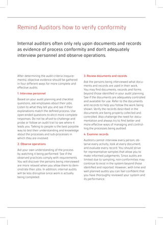 Iso 9001 internal audit tips | PDF