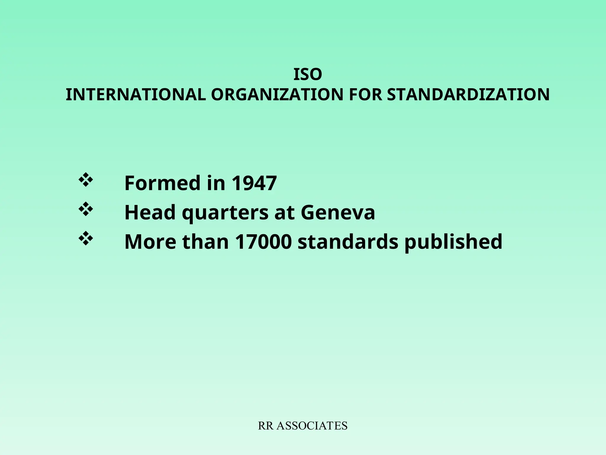 ISO 9001 introduction slides. Basic data aboput | PPT