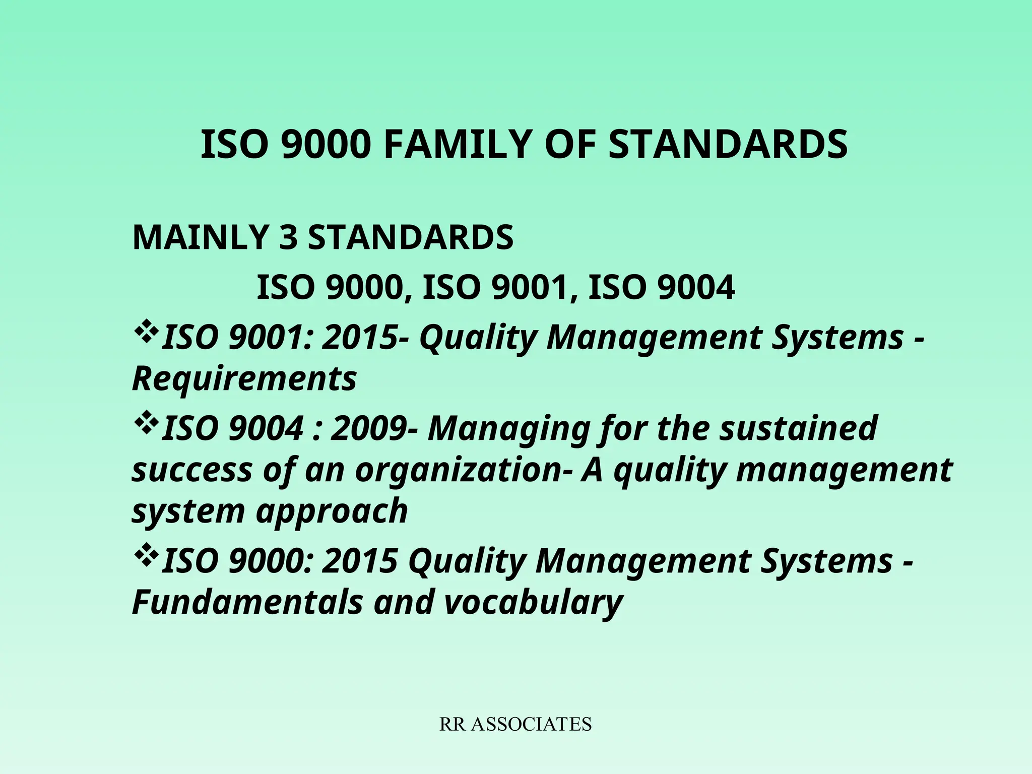 ISO 9001 introduction slides. Basic data aboput | PPT
