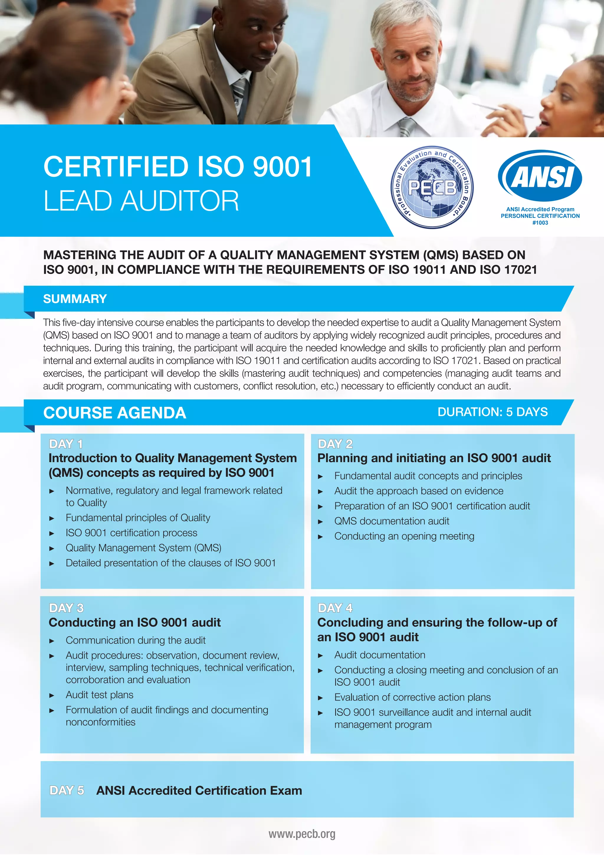 Iso9001leadauditor fourpage-131129094738-phpapp01 | PDF